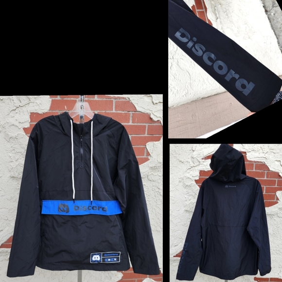 Unbranded | Jackets & Coats | Large Men Discord Lightweight Black ...